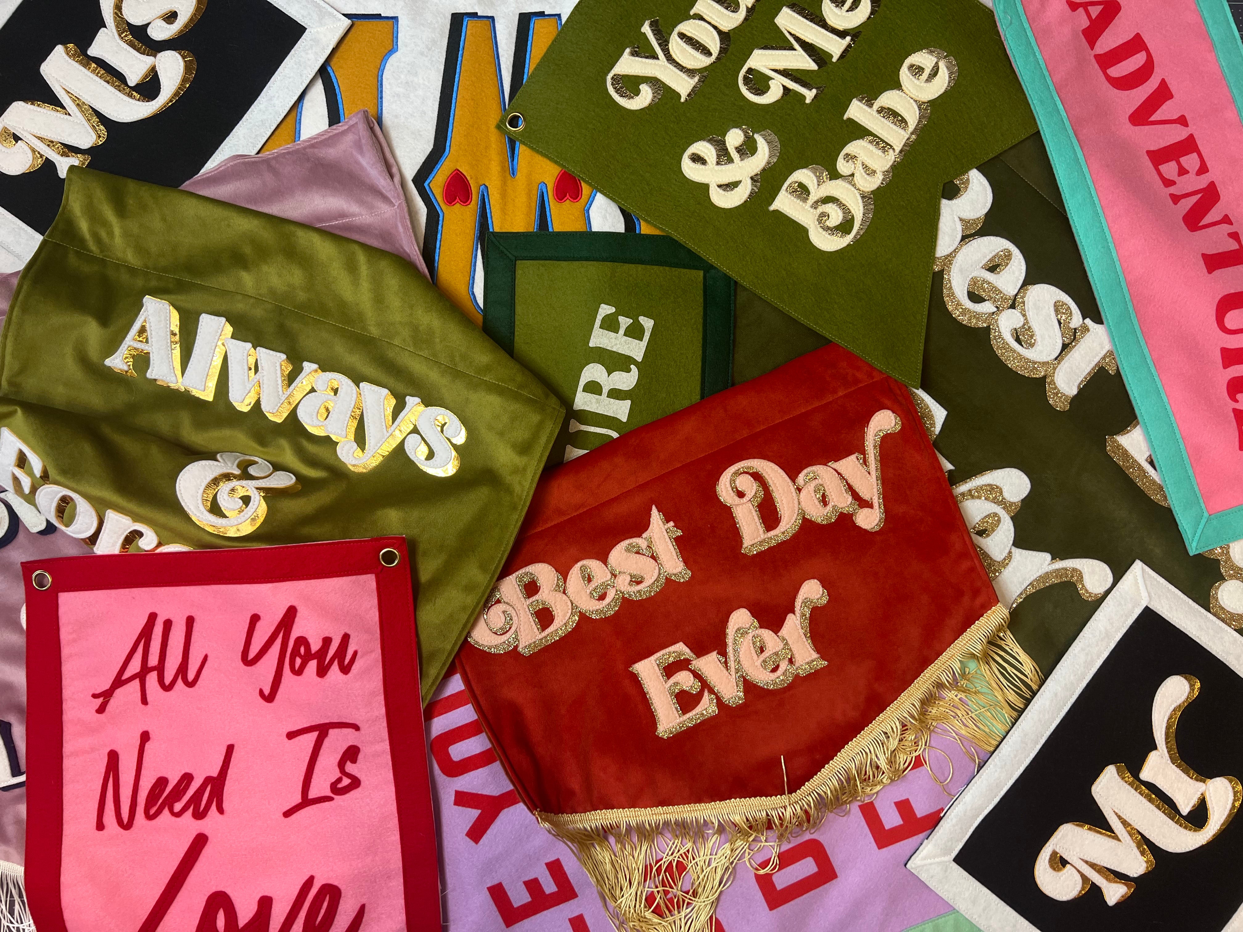 Handcrafted Fabric Banners For All Occasions – The Huffing Dog